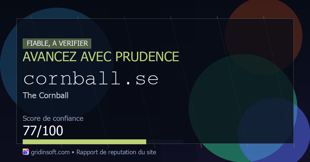 Cornball.se : réputation et signaux de confiance