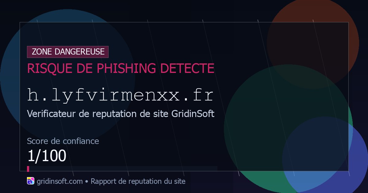 H.lyfvirmenxx.fr alerte : ne saisissez pas vos mots de passe (Confiance ...