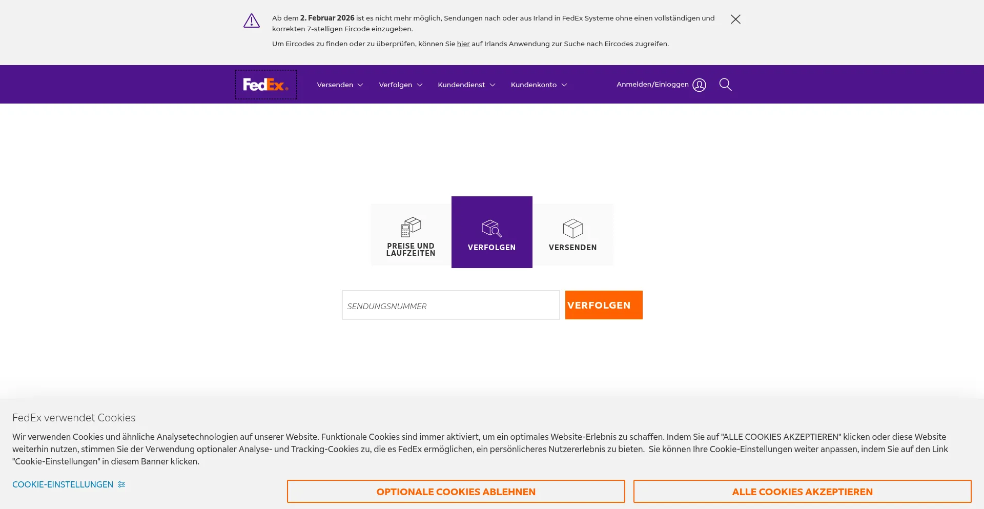 Fedex.de alerte : ne saisissez pas vos mots de passe (Confiance 1/100)