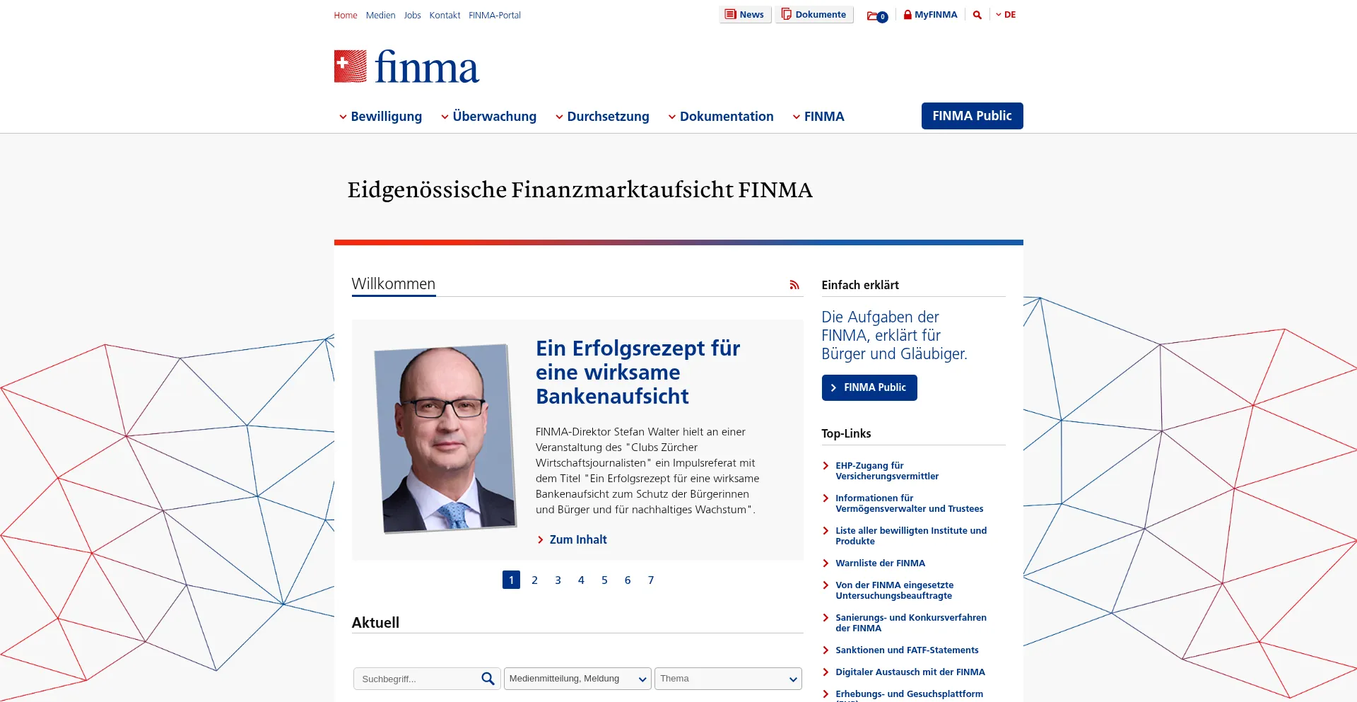 Finma.ch : avis sécurité (Confiance 93/100)
