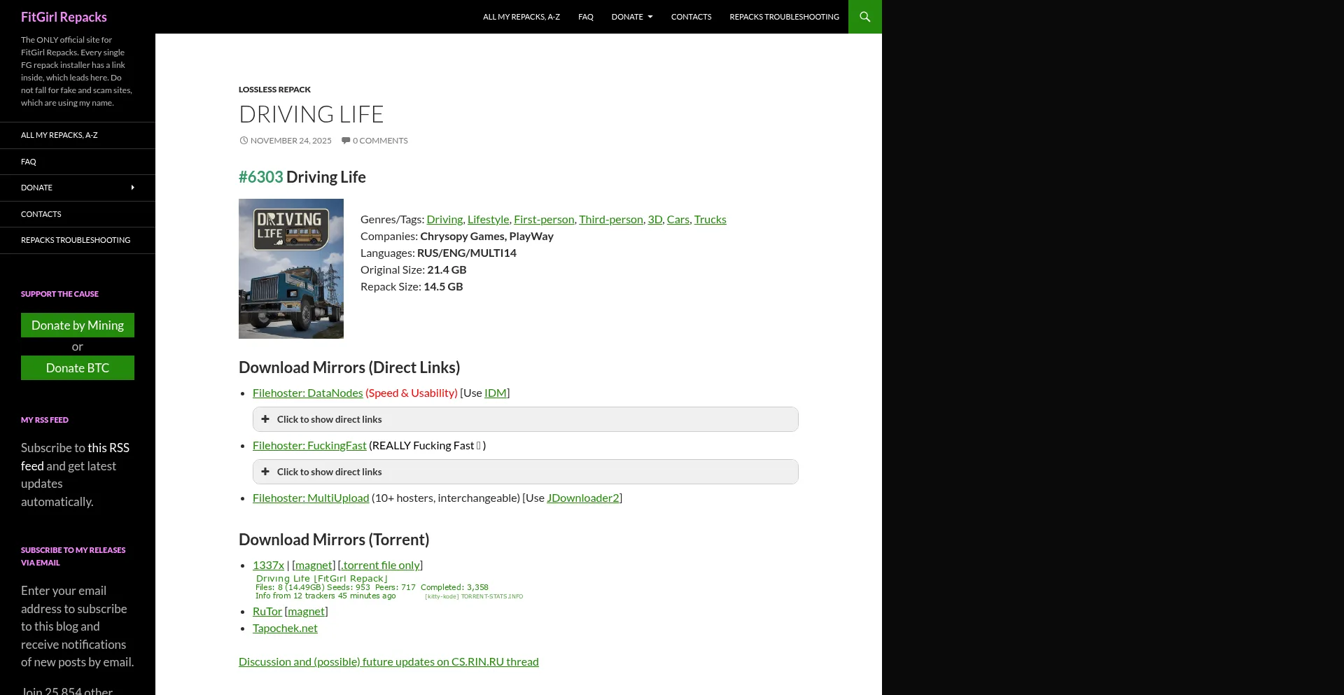 Fitgirl-repacks.to avis : malware, fiable ou sûr ? (Confiance 3/100)