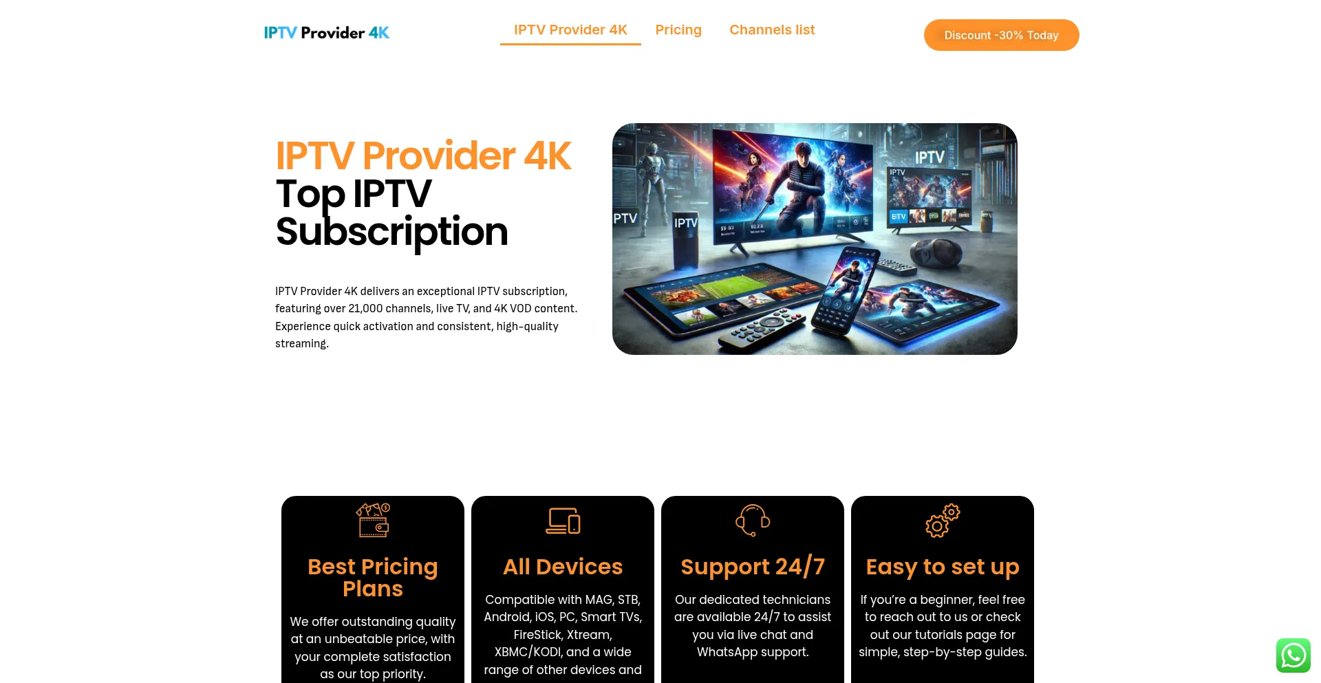 Avis sur Iptv-provider4k.com : Boutique suspecte, score de confiance 1/100