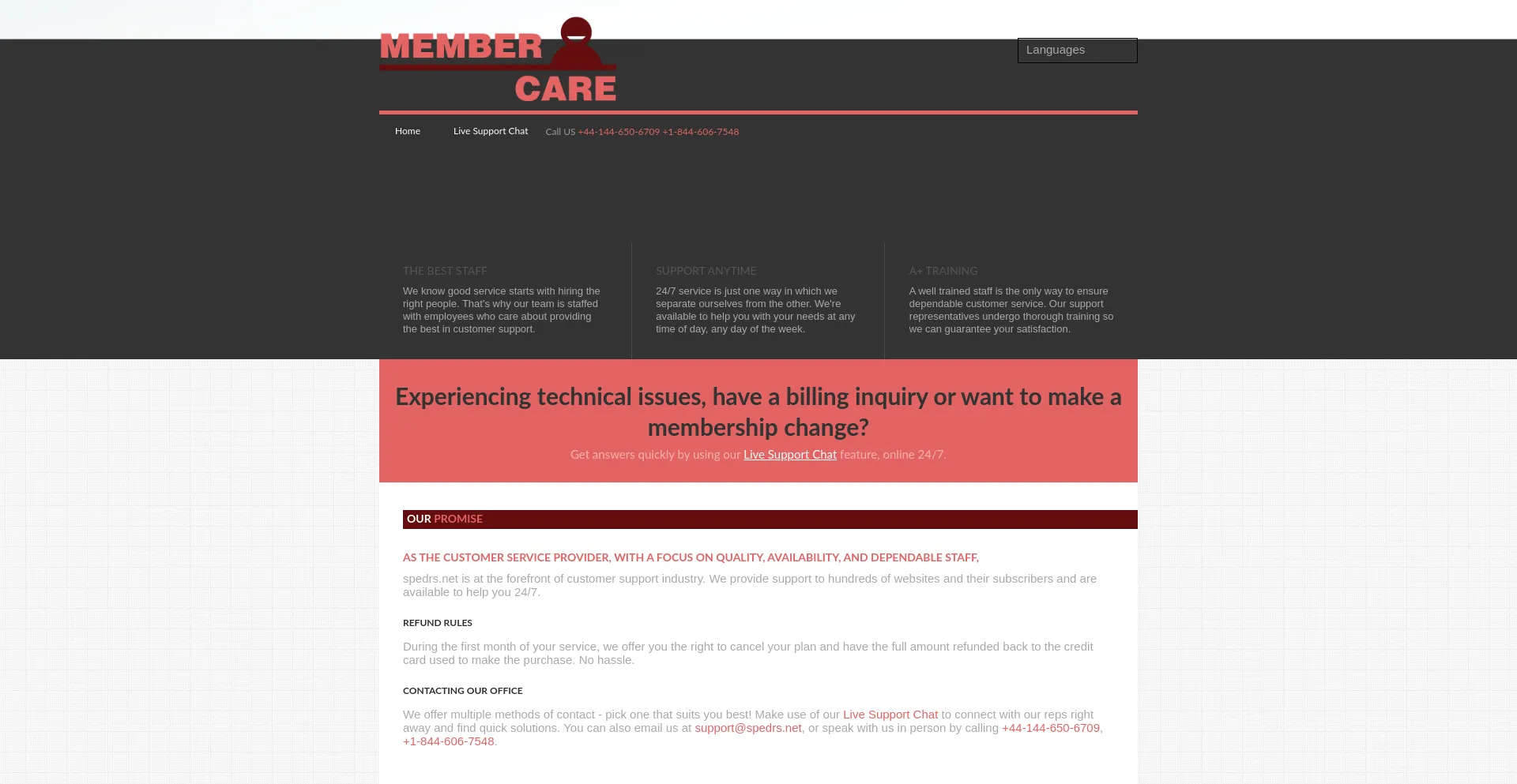 Spedrs.net Avis: Site Web suspect | Rapport d'analyse